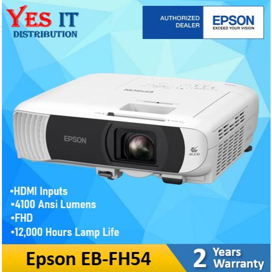 Epson EB-FH52 / EB-FH54 Full HD 4000 Lumens Business Data Projector (Built-In Wireless) | Shopee ...