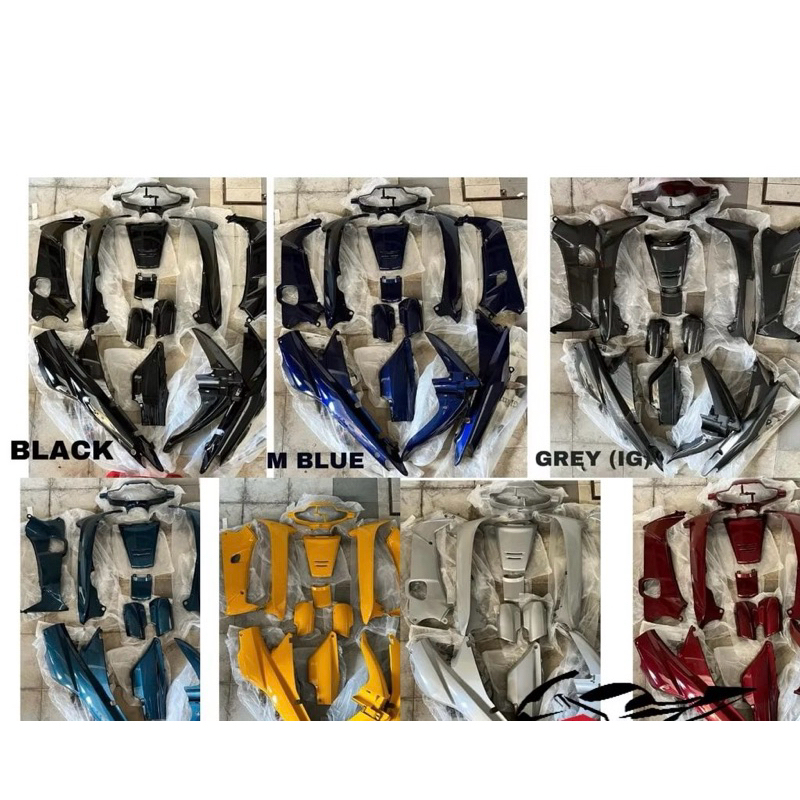 CoverSet Cover Set (HLD) Honda Wave100 Wave 100 full set w100 TBM ...