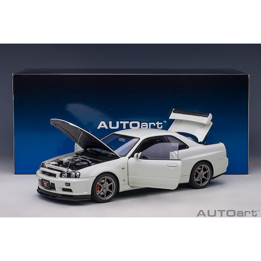 Autoart Diecast 1:18 Scale Nissan Skyline GT-R R34 V-Spec Diecast ...