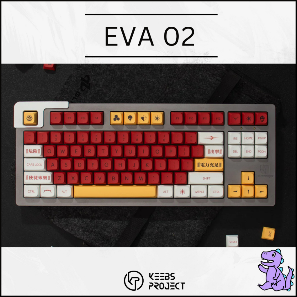 [READY STOCK] EVA 00 Evangelion Series PBT Cherry Profile Keycap Set ...