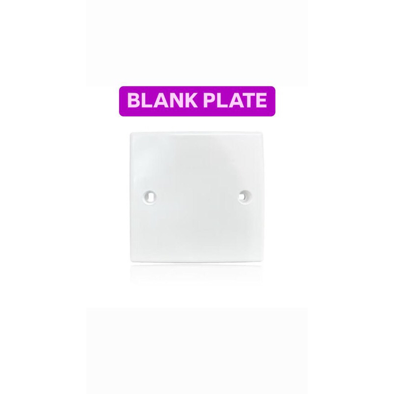 3"x3" PVC BLANK PLATE SWITCH SOCKET BOX BLANKING COVER ( 5PCS) | Shopee ...