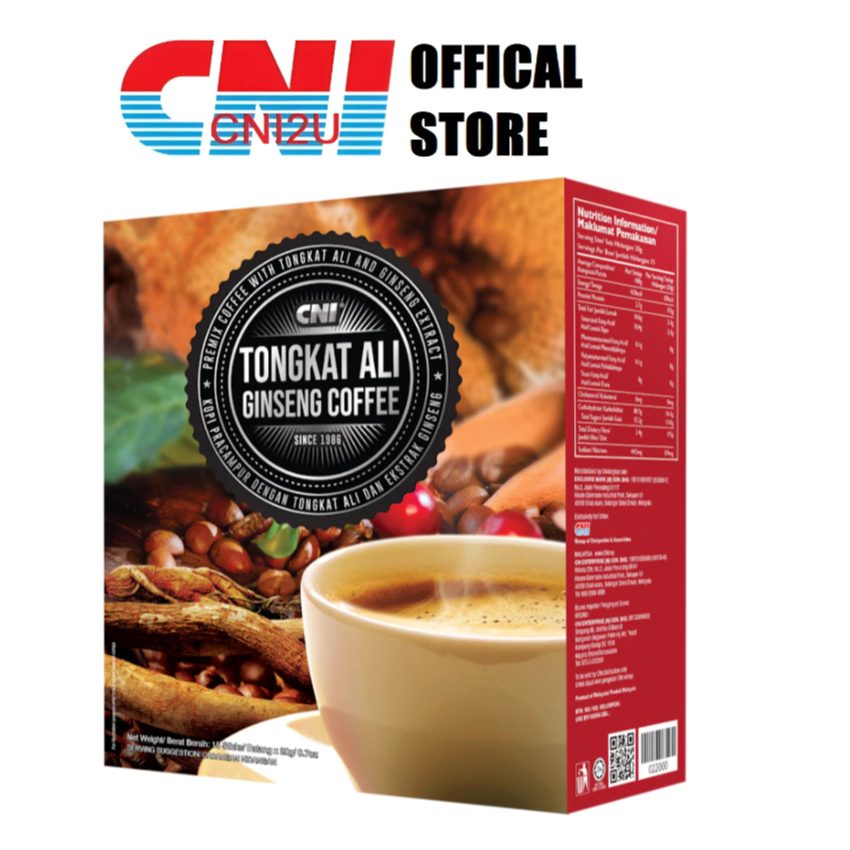 CNI Tongkat Ali Ginseng Coffee (15 Sticks x 20g) | Shopee Malaysia