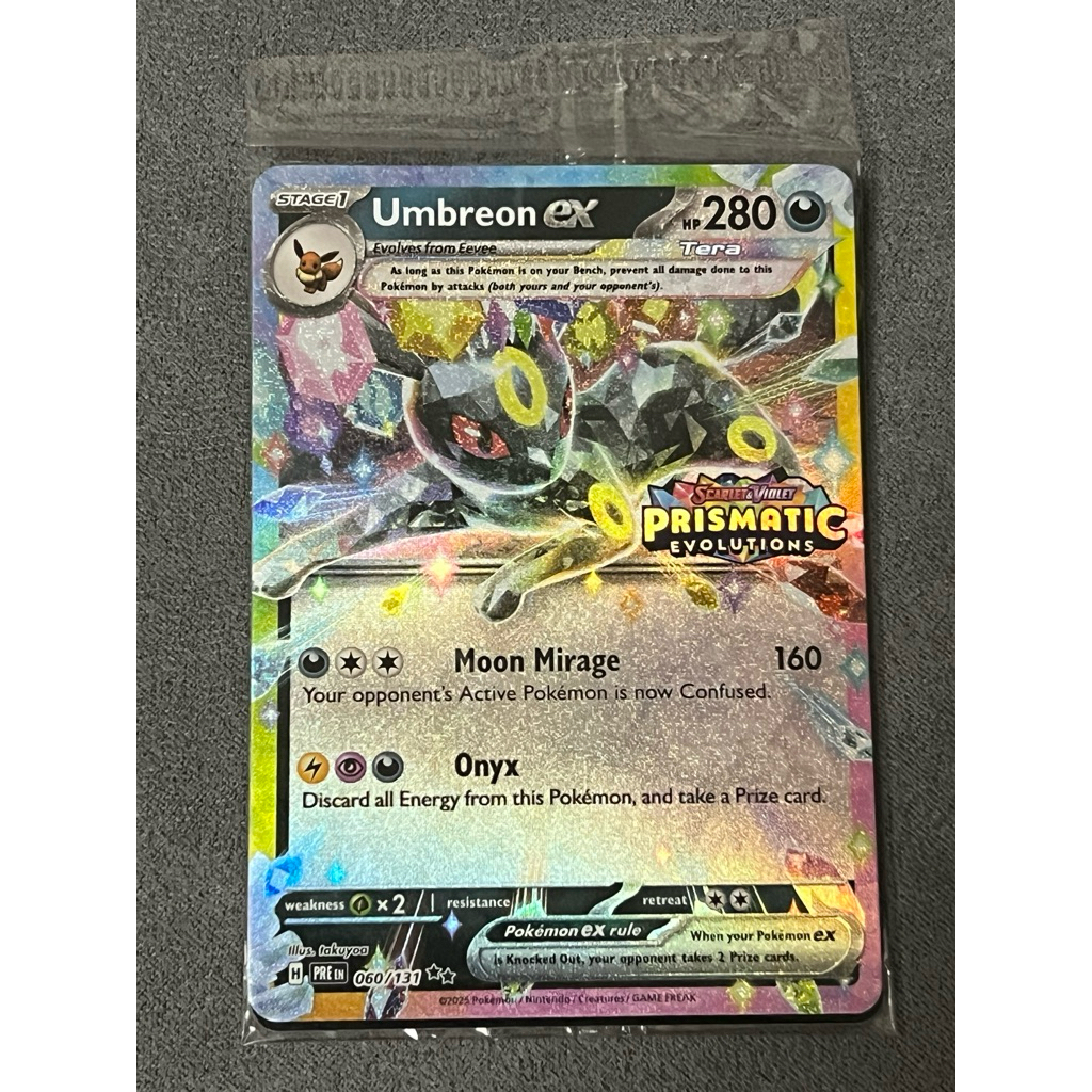 Pokemon TCG SV8.5 Prismatic Evolution - Umbreon ex - 060/131 (Prismatic ...