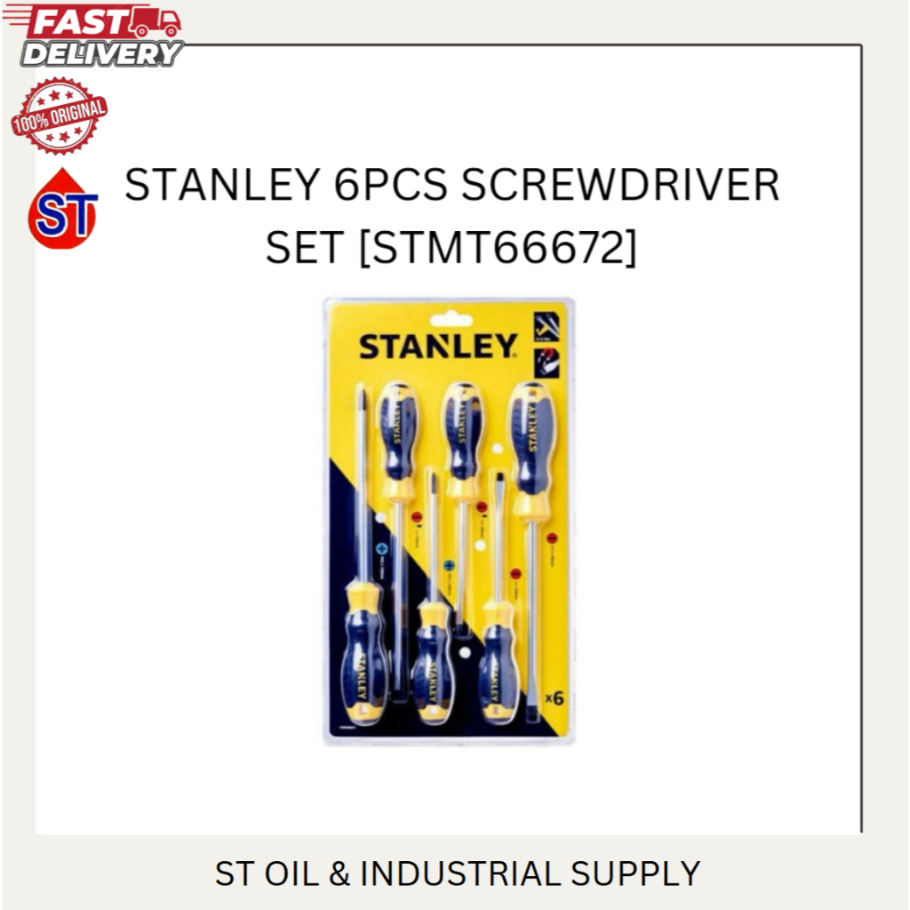 STANLEY 6 PCS SCREWDRIVER SET STMT66672 | Shopee Malaysia