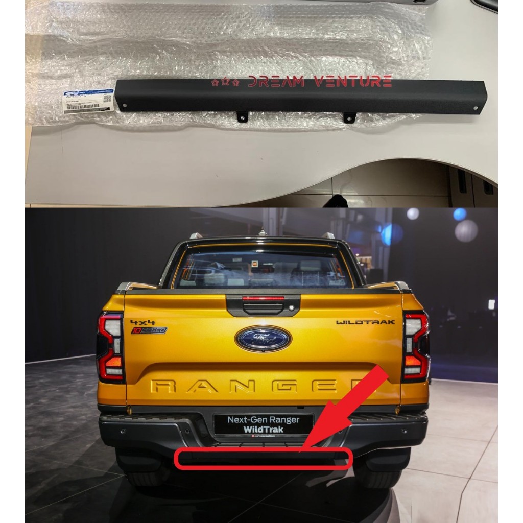 ORIGINAL FORD RANGER T9 2022 - 2025 REAR BUMPER CENTER LOWER GARNISH ...