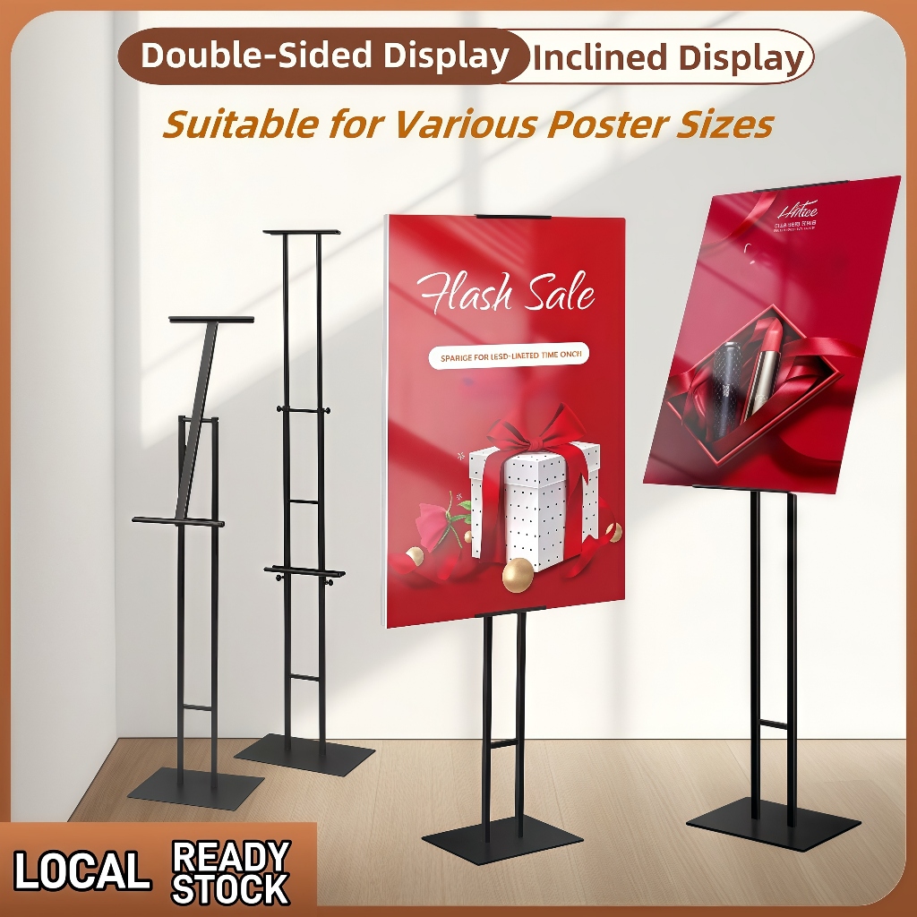 Poster Display Stand Metal Menu Stand Welcome Board Sign Stand Easel ...