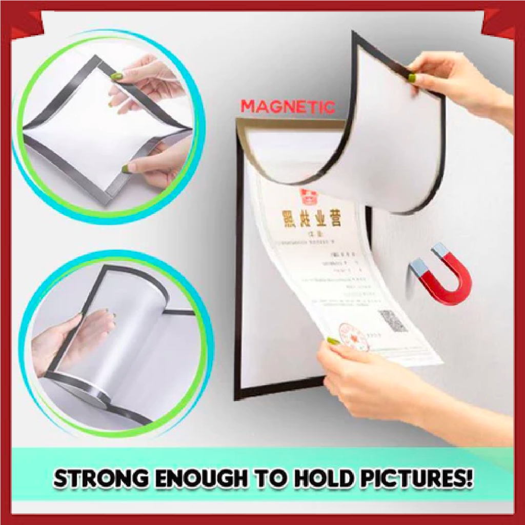 A4 (GOLD Color)🔥READY STOCK🔥Magnetic Photo Frame Gambar Magnetic ...