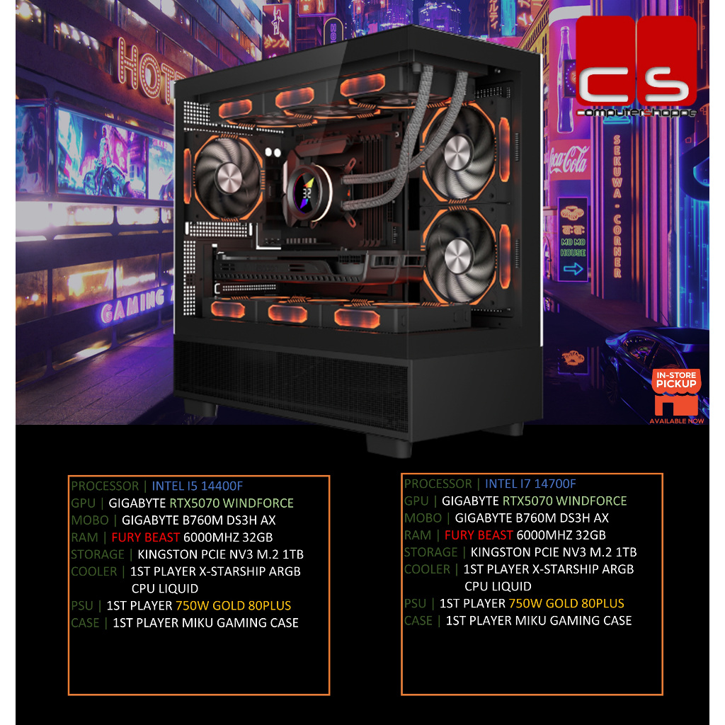 Gaming PC Package Intel 14th Gen with RTX5070 | Shopee Malaysia