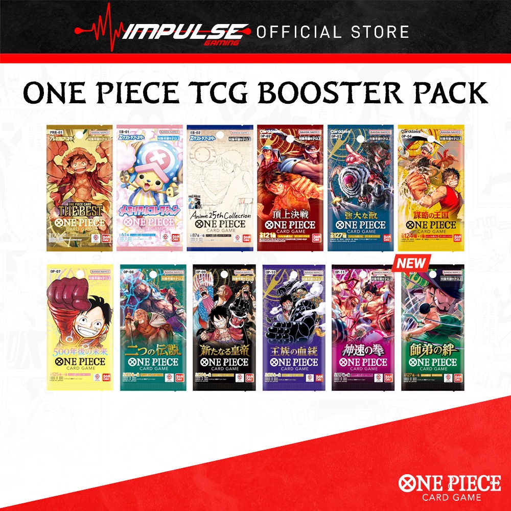One Piece TCG [JAPAN VERSION]: Booster Pack: PRB01 / EB01 / EB02 / OP07 ...