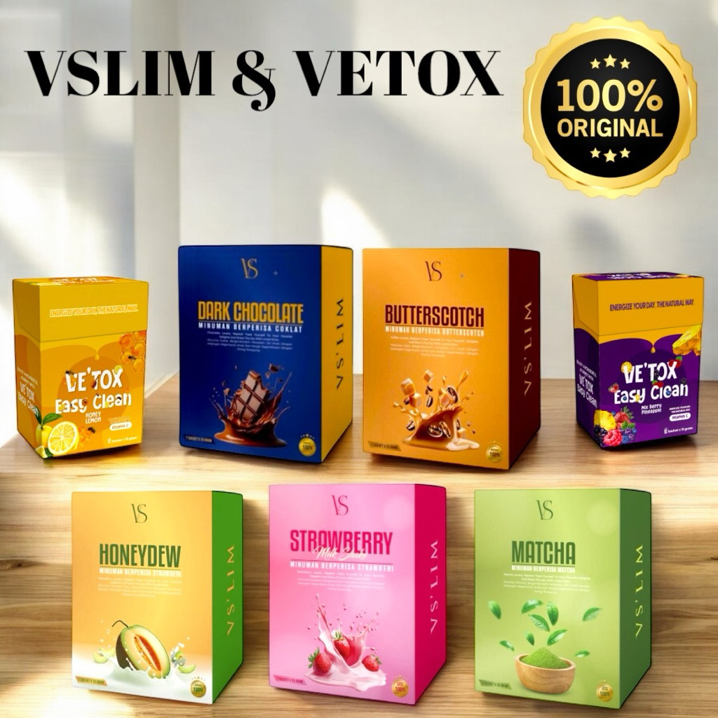 VSLIM 💯% ORIGINAL MINUMAN KURUS COKLAT & BUTTERSCOTH | Shopee Malaysia