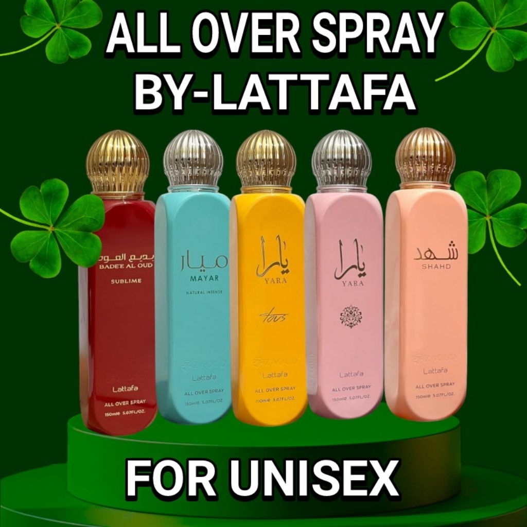 OhAll Over Spray Yara, Yara tous,Ameerat al arab,Prive rose,Haya,Badee ...