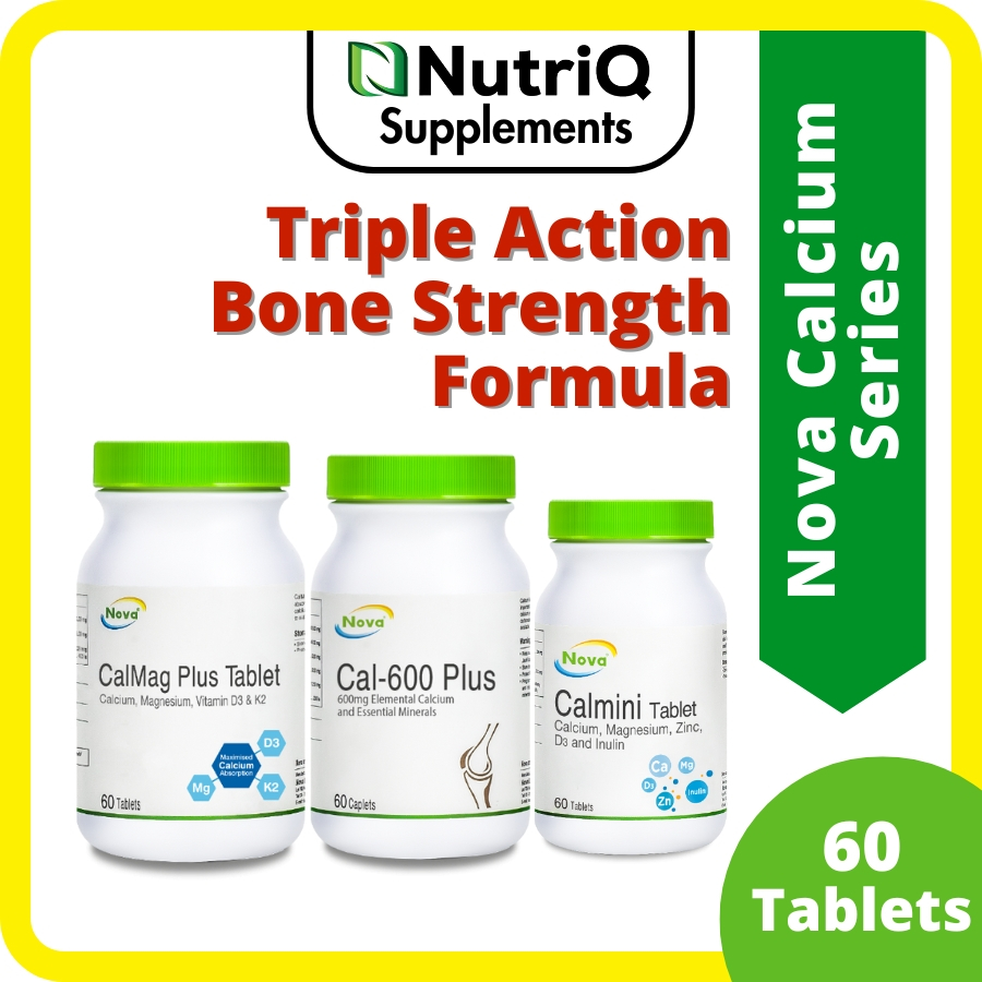 Nova Calcium Supplement Bone Calcium Magnesium Zinc Vitamin D3 Vitamin ...