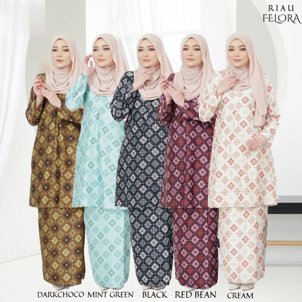 (H) Kurung Riau Flora | Shopee Malaysia