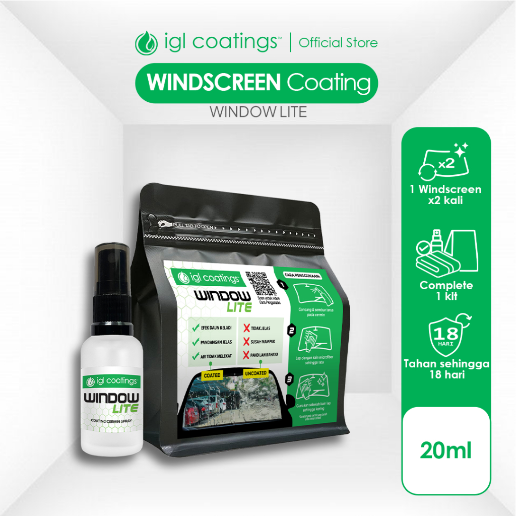 IGL Window Lite - Instant Clear Windscreen Coating, Water Repel ...