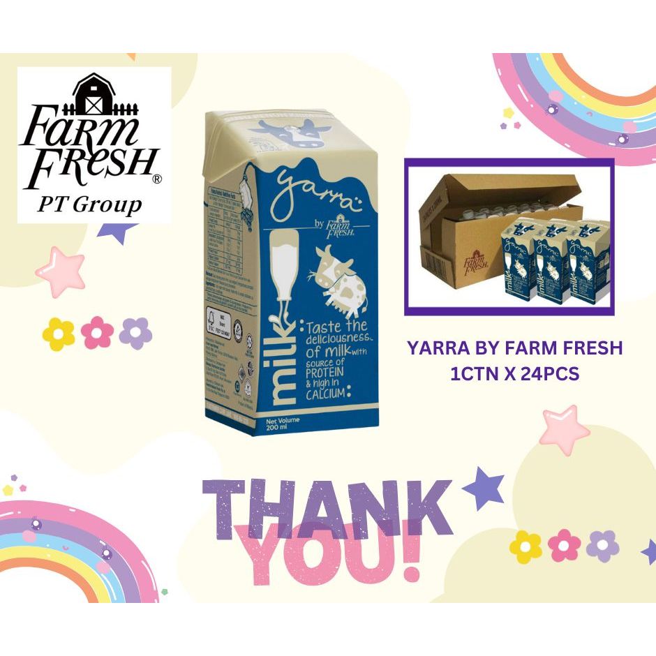 Yarra Milk By Farm Fresh Original 200ml x 24 | Shopee Malaysia