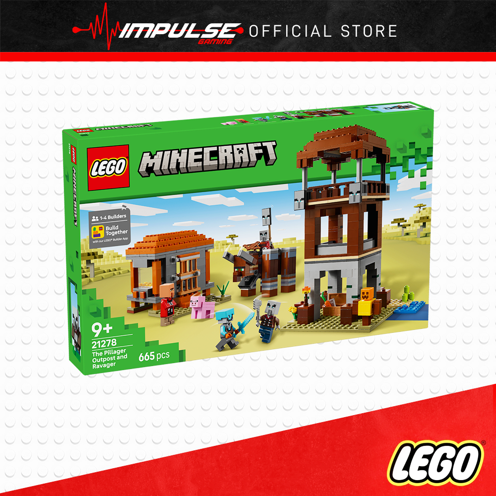 LEGO 21278 Minecraft The Pillager Outpost and Ravager | Shopee Malaysia