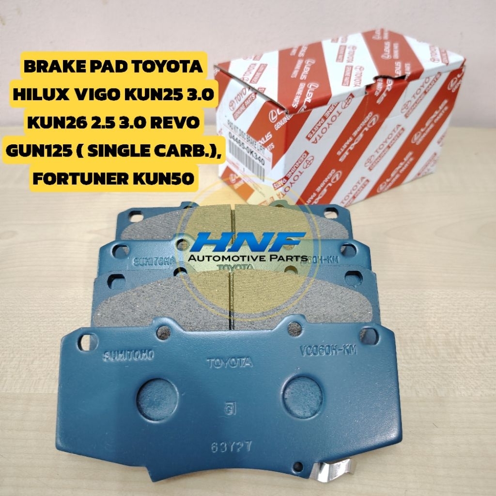 TOYOTA HILUX VIGO KUN25 3.0 KUN26 VNT REVO GUN125 FORTUNER KUN50 BRAKE ...