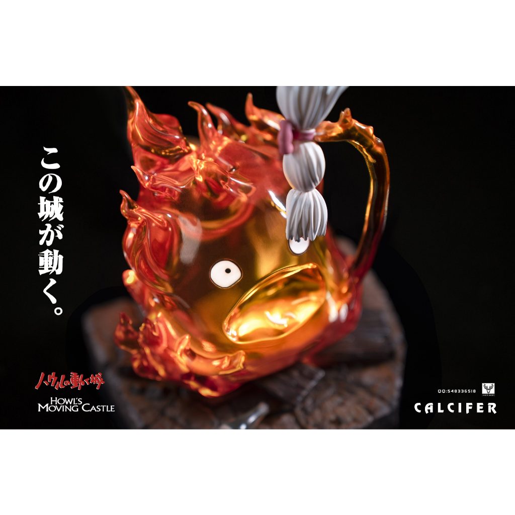 White Deer Studio - Calcifer Howl's Moving Castle Resin Statue GK Anime ...