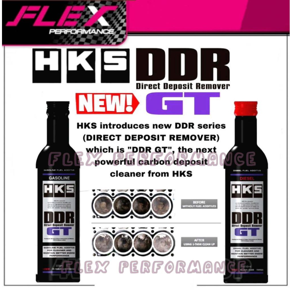 ORIGINAL HKS JAPAN DDR GT DIESEL PETROL TREATMENT ADDITIVE direct carbon deposit cleaner fuel ...