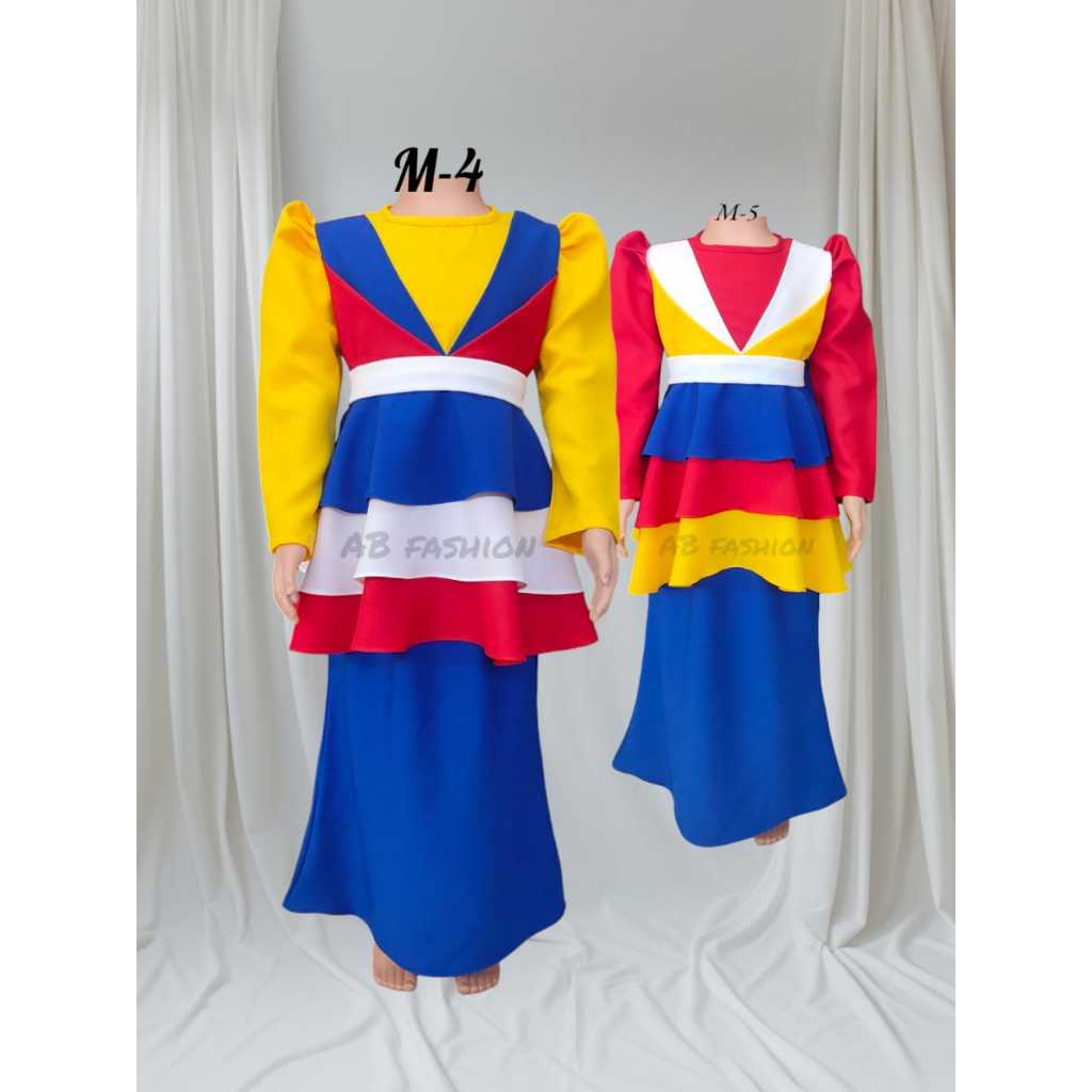 BAJU MERDEKA PEPLUM KANAK2 KEBAYA JUBBAH DRESS | Shopee Malaysia