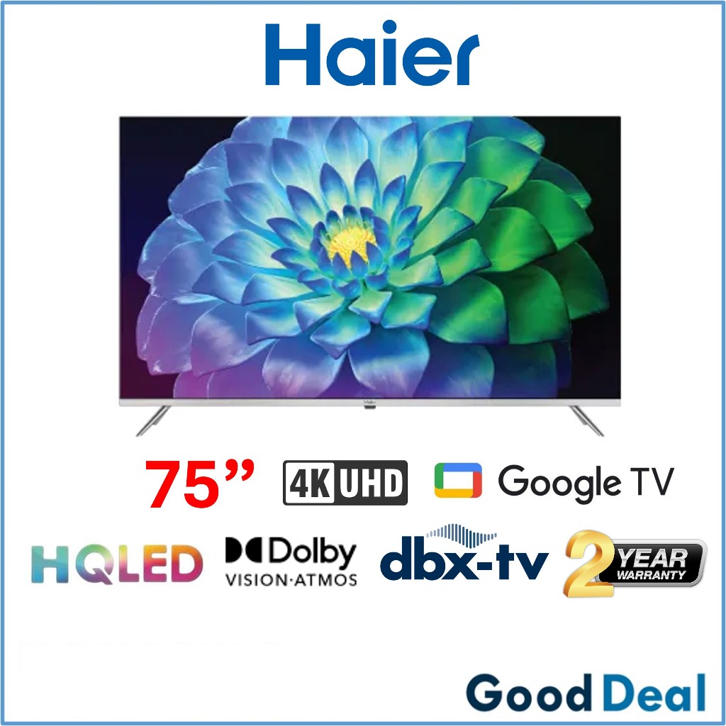 Haier H75P750UX 75" / H50P750UX 50" 4K UHD Google HQLED Smart TV ...