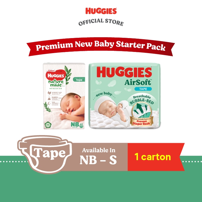 Huggies Premium Newborn Baby Diapers (NB / S / M) - AirSoft ...