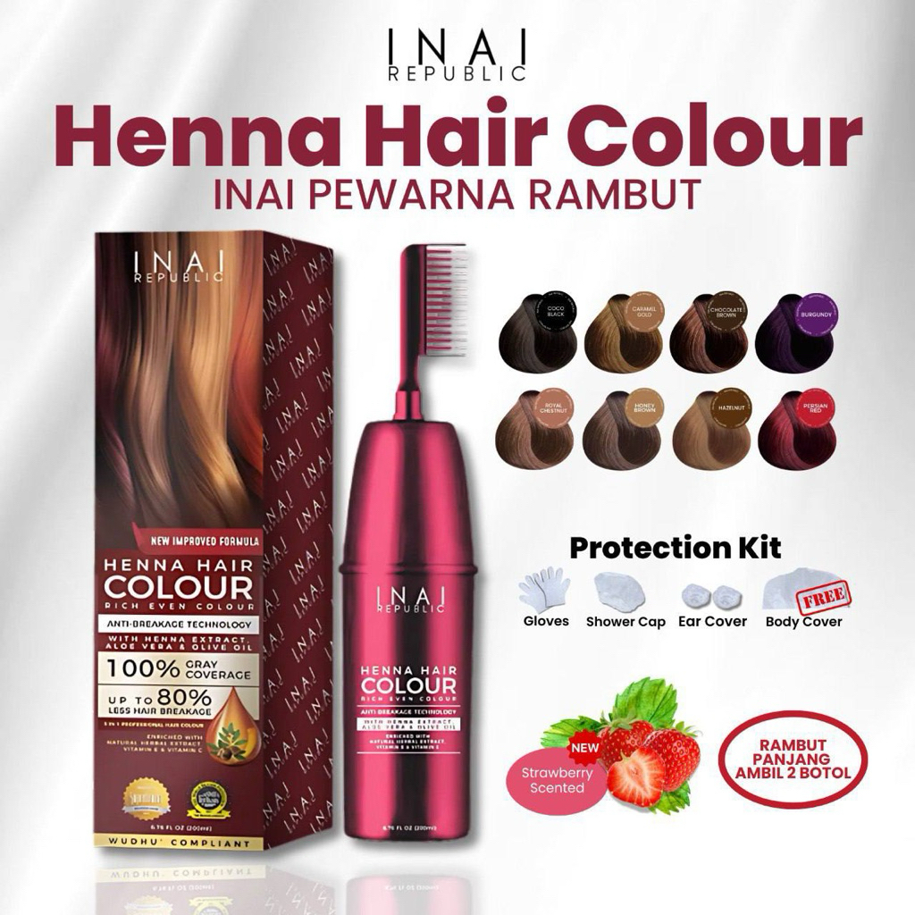 HENNA HAIR COLOUR -pewarna rambut inai | Shopee Malaysia