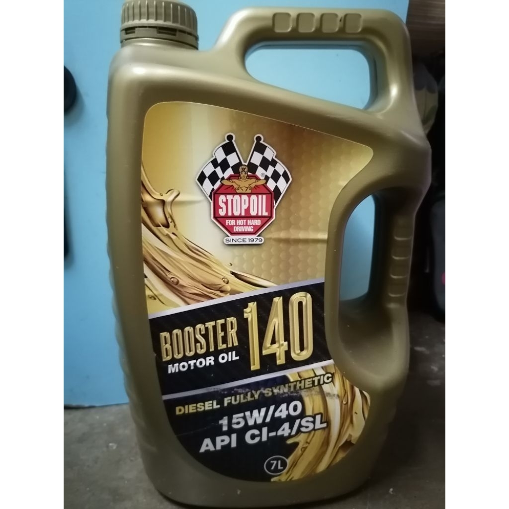 STOP OIL BOOSTER 140 15w40 FULLY SYNTHETIC 7L DIESEL CAR ENGINE OIL ...