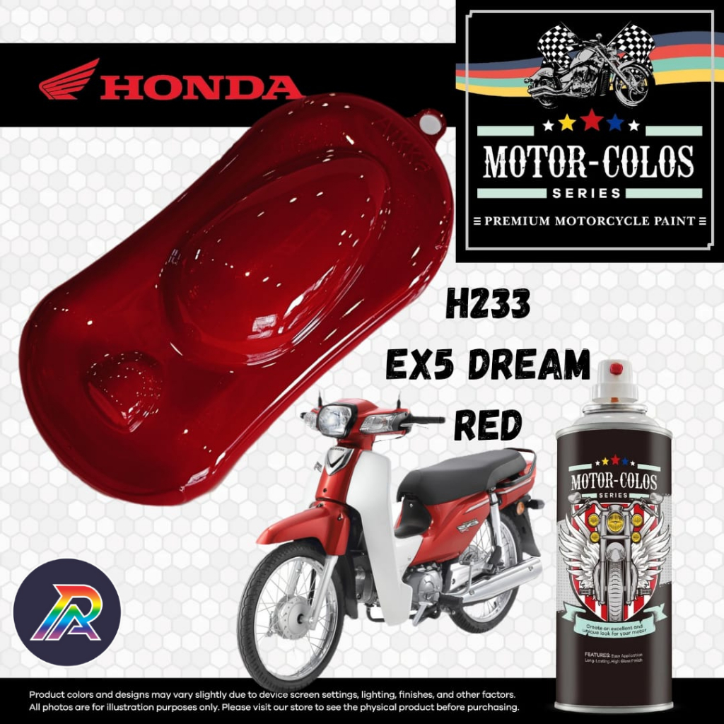 [HONDA] AIKKA Motor-Colos Series Aerosol Spray Color Code H233 EX5 ...