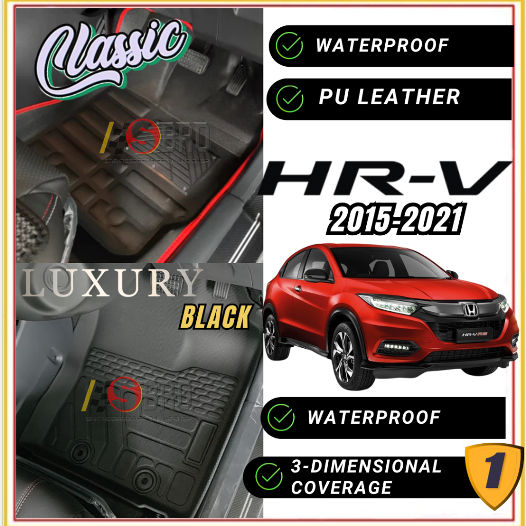 Honda HRV 2015-2021 5D Carpet / TPE Car Mat Floor Mat OEM Karpet Car ...