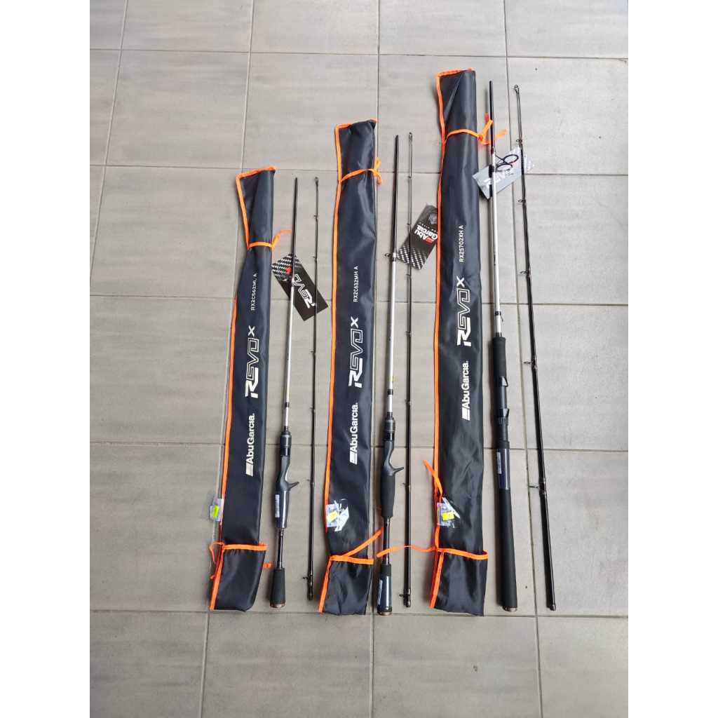 ABU GARCIA REVO X 2 SPINNING/ BAITCASTING(BC) 2 PIECES FISHING ROD ...