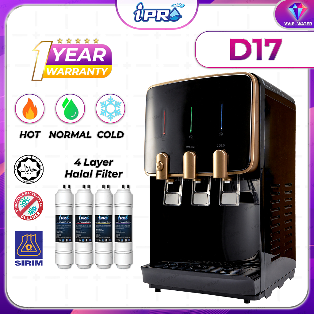 IPRO Mild Alkaline Hot & Warm & Cold Penapis Air 3 Suhu Water Dispenser ...