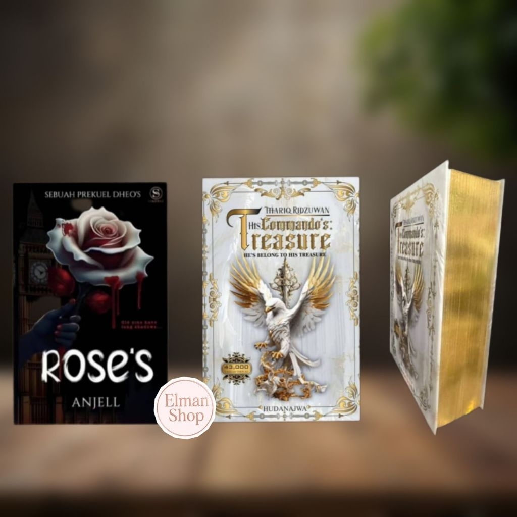 NOVEL ROSE'S & HARD COVER THARIQ RIDZUWAN COMMANDO'S : HIS TREASURE ...