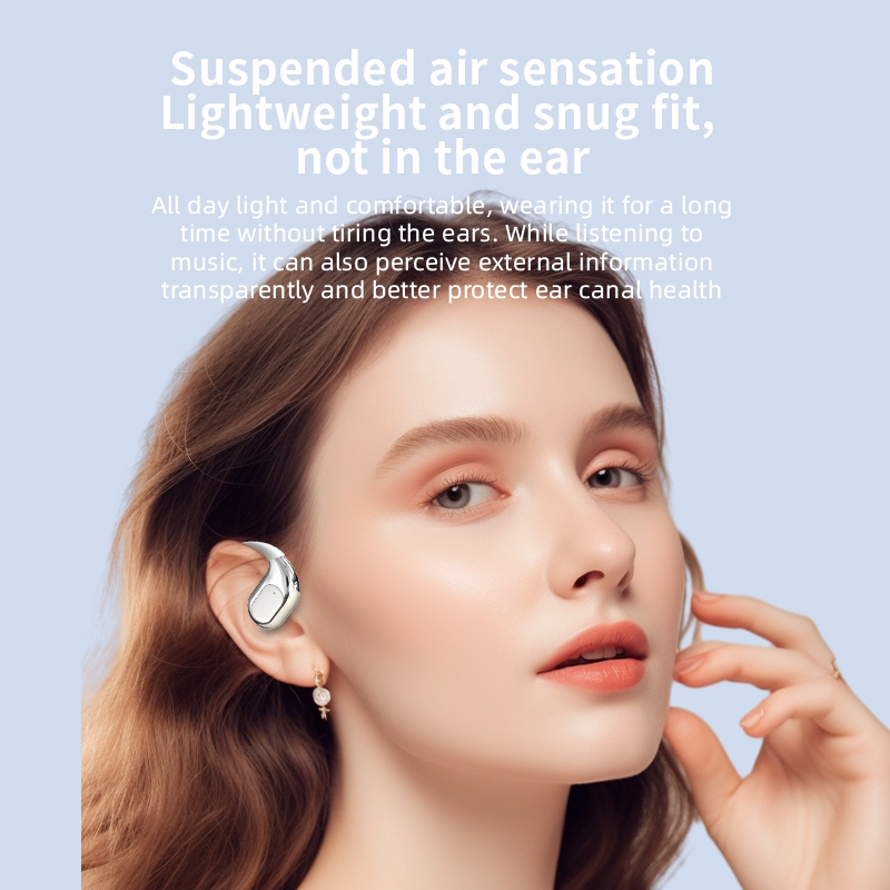 OWS Open-Ear TWS Earbuds Bluetooth 5.4 Wireless Earphones Low-Latency ...