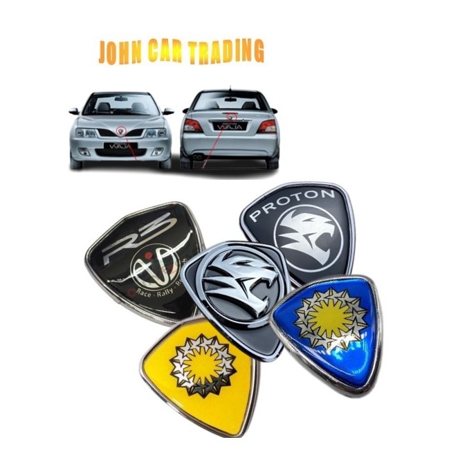 Ready Stock Proton Waja Front & Rear Logo R3 Proton Tiger Black UK ...