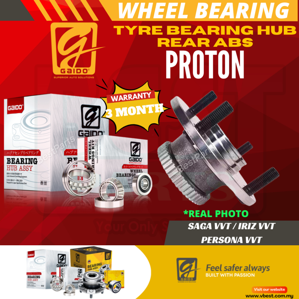 Gaido Front Rear Wheel Bearing Hub Proton Persona New VVT Iriz Depan ...