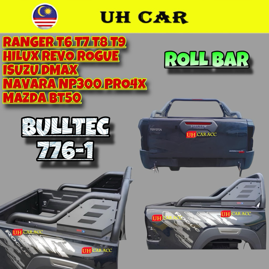 (BULLTEC 776-1) Ranger T6 T7 T8 T9 Hilux Revo Rogue Dmax Navara Np300 ...