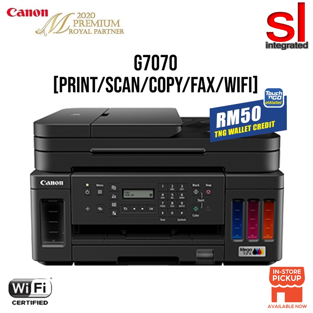 Canon PIXMA G7070 All-in-One Ink Tank Printer With 2-Line LCD Display ...