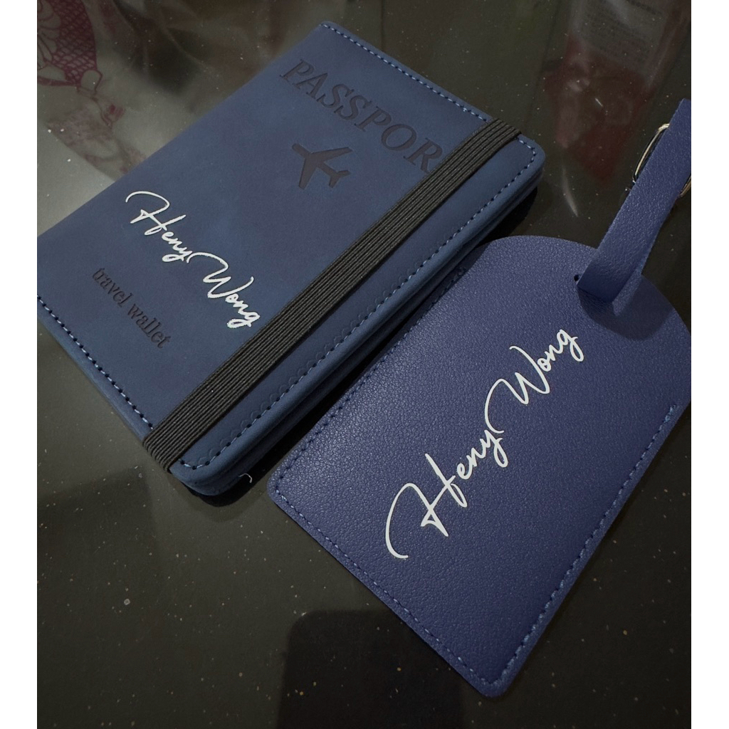Travel Accessories Set ( Passport Cover + Luggage Tag ) | Shopee Malaysia