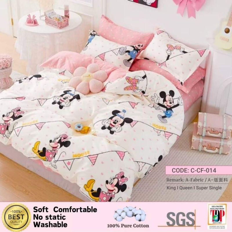 DREAMLUX 2200Tc 100% Pure Cotton Bedsheet 5in1 With Comforter Set ...