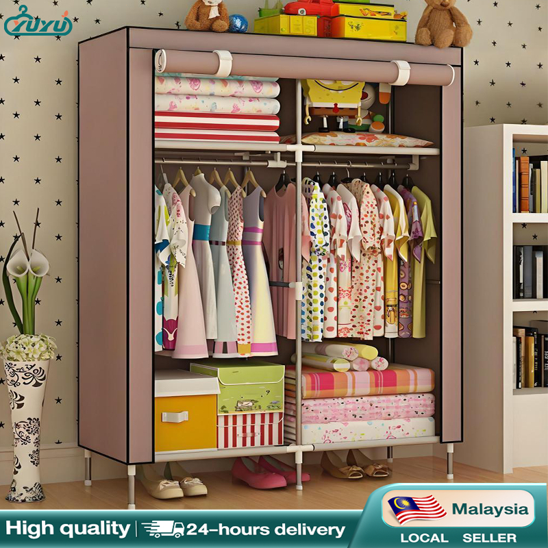Clothes Wardrobe Clothe Storage Cabinet Furniture Clothes Rack Cupboard ...