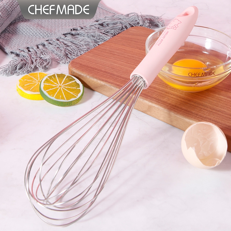 [CHEFMADE] HELLO KITTY SUS304 Stainless Steel Egg Beater Hand Whisk ...