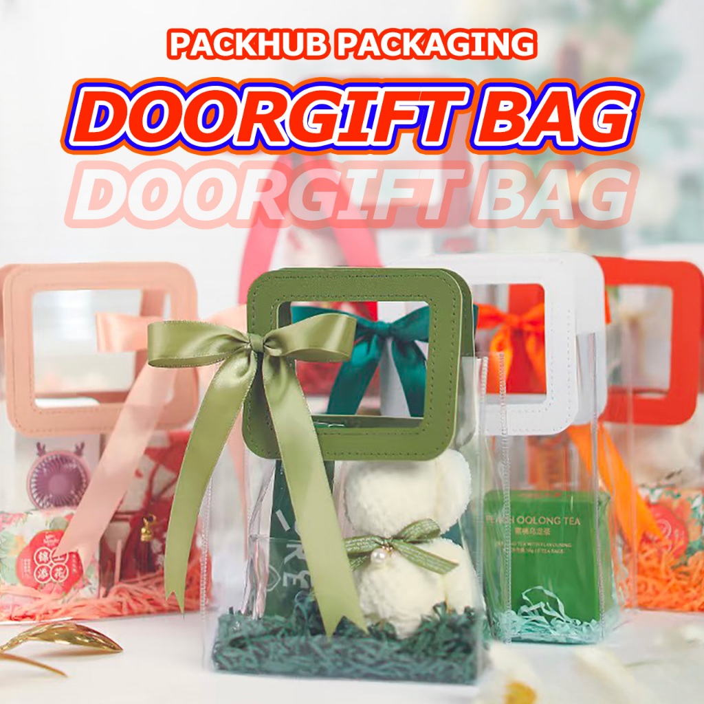 Transparent PVC Bag Wedding Doorgift Bag Goodies Bag Hadiah PVC Tote ...
