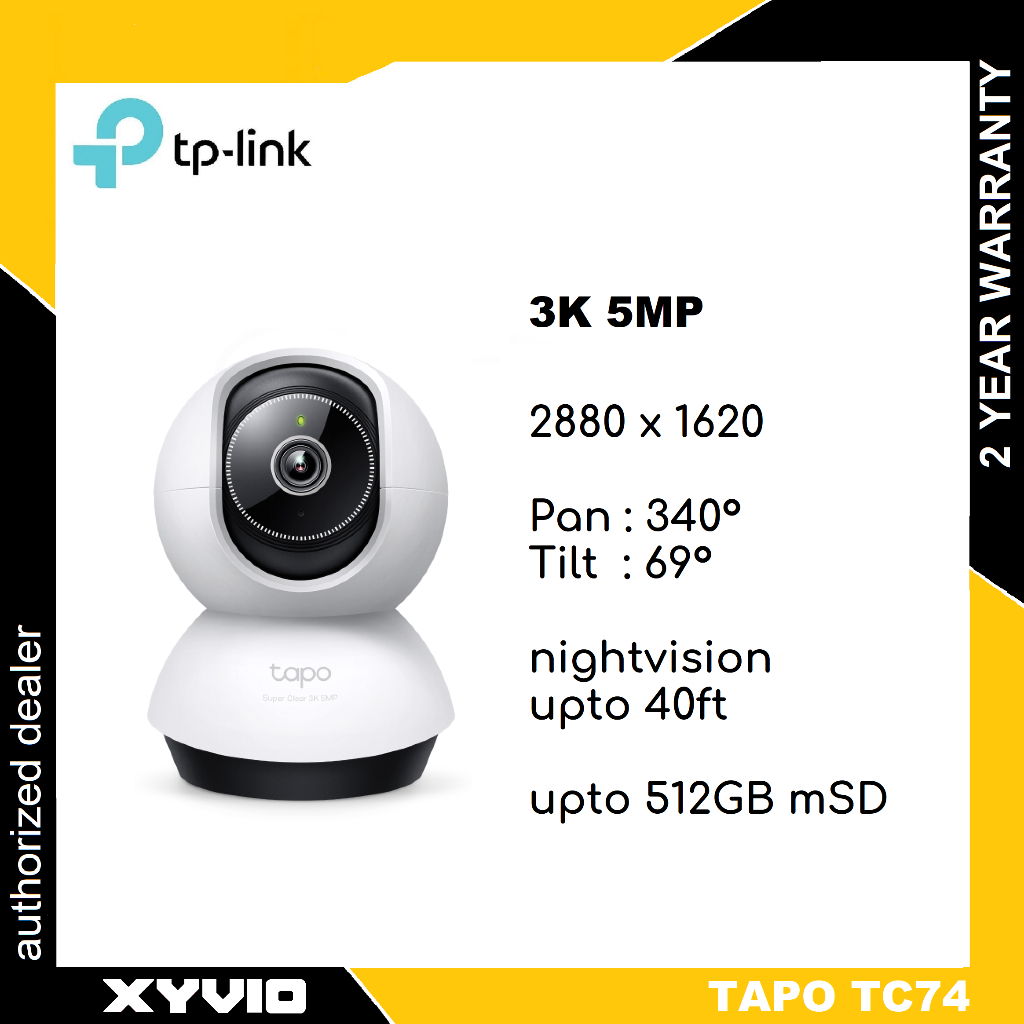 TP-LINK TC74 Pan/Tilt AI Home Security Wi-Fi Camera | Shopee Malaysia