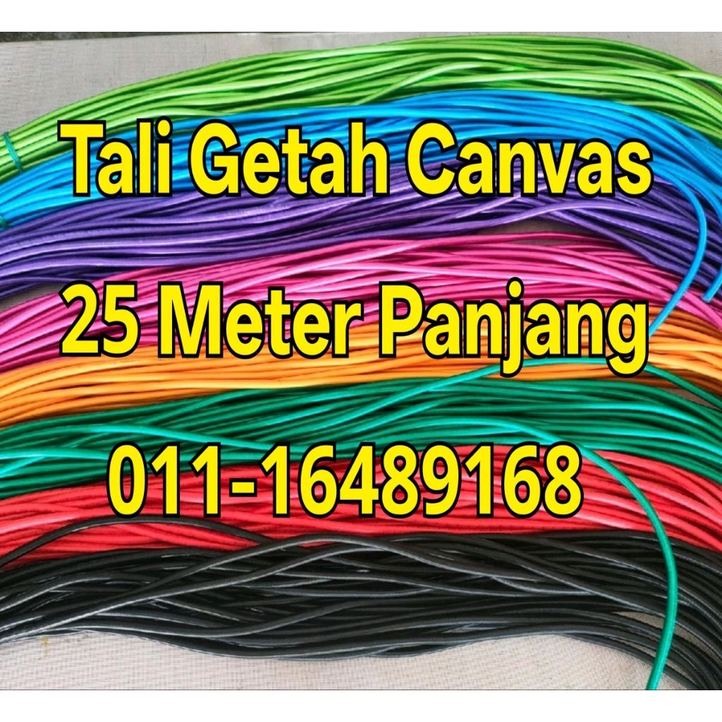 Tali Getah Canvas 25 Meter Panjang | Shopee Malaysia