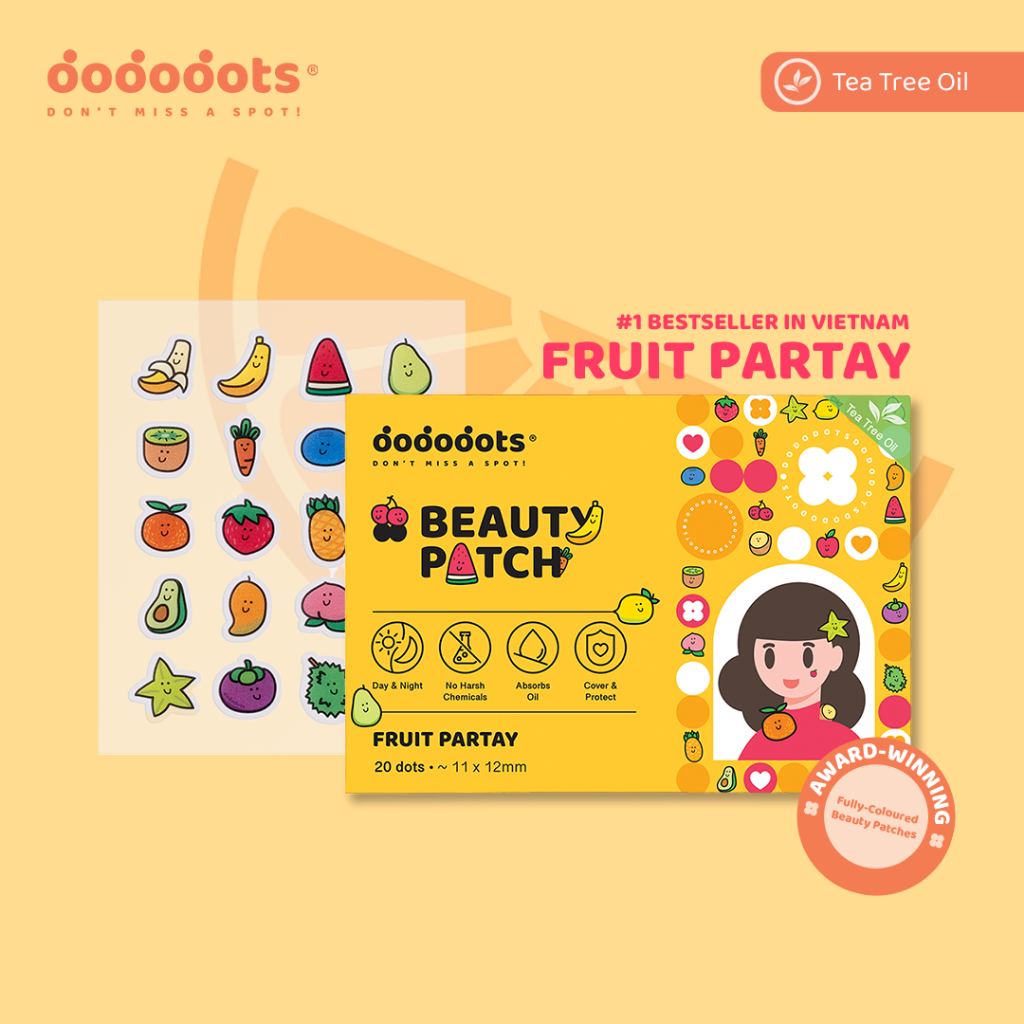 Dododots | Fruit Partay | Tea Tree Oil | Cute Pimple Acne Patch | 痘痘贴 ...