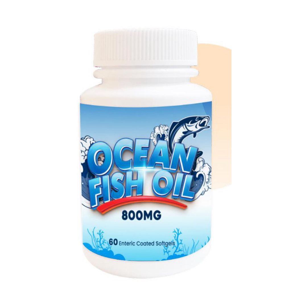 EXP 10/26: Ocean Fish Oil 800mg Omega-3 rTG extraction 60 odourless ...
