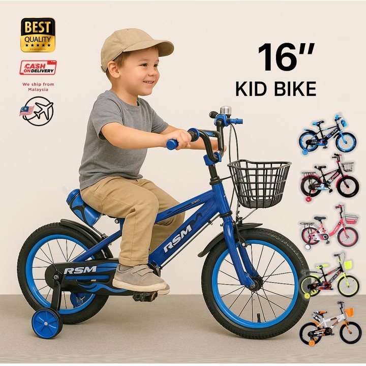 5-7 TAHUN BASIKAL BUDAK 16 INCI Kids Bicycle 16 Inch for 5-7 Years Old ...