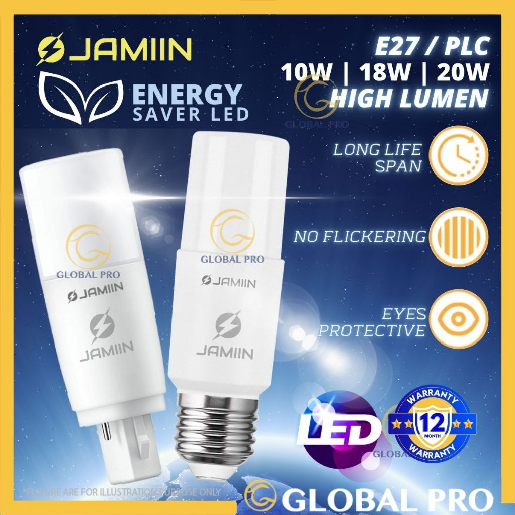(SIRIM)𝐆𝐋𝐎𝐁𝐀𝐋 𝐏𝐑𝐎 LED Stick Bulb LED light bulb Lampu LED Bulb E27 PLC Ceiling Light lampu ...
