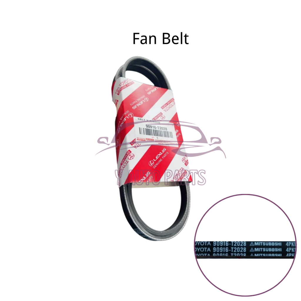 Toyota Fan Belt 90916-T2028 4PK1220 for Toyota Vios NCP93 / Yaris NCP91 ...